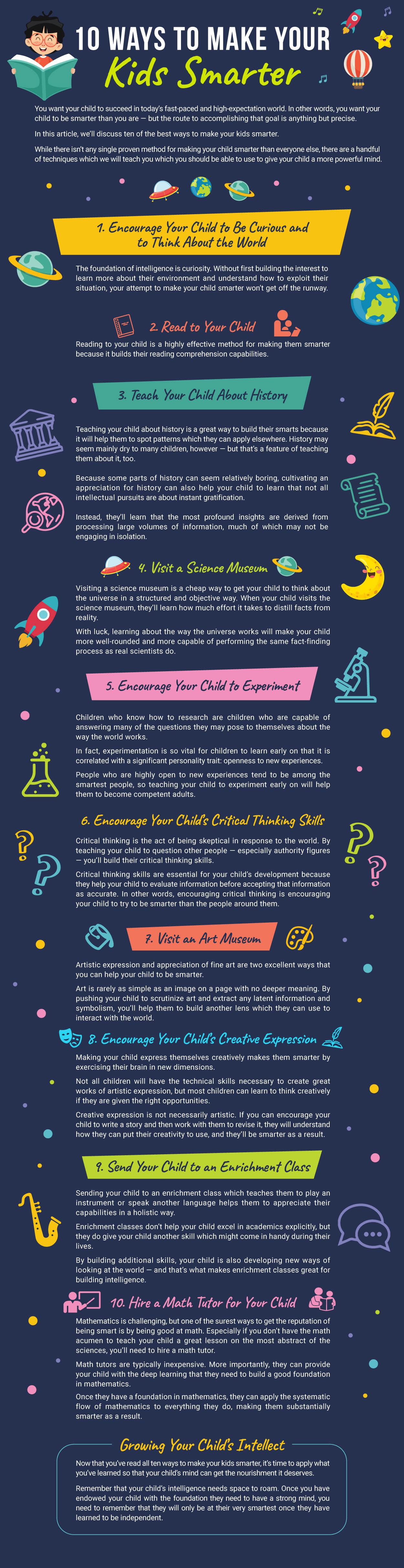 10 Ways To Make Your Kids Smarter [INFOGRAPHIC]